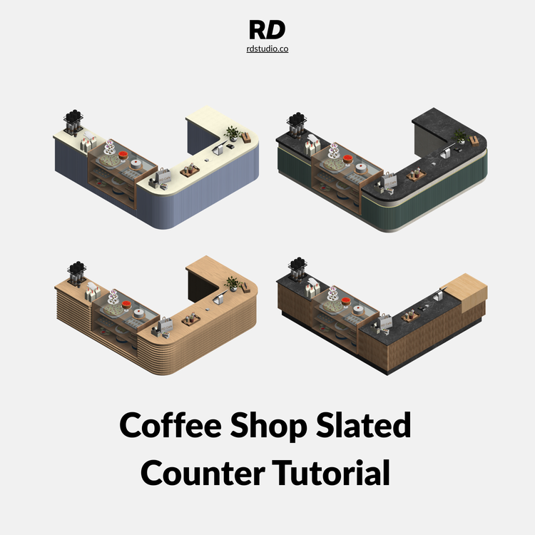 Revit Tutorial: 7 Ways to Model Slatted Counters