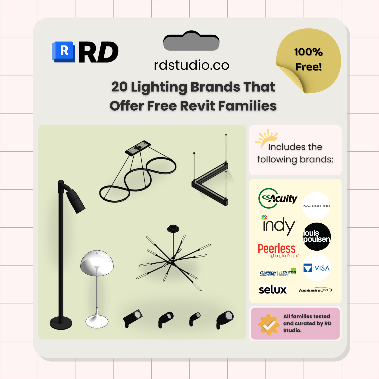 20 Top Lighting Brands with Free Revit Families [Tested by RD Studio]