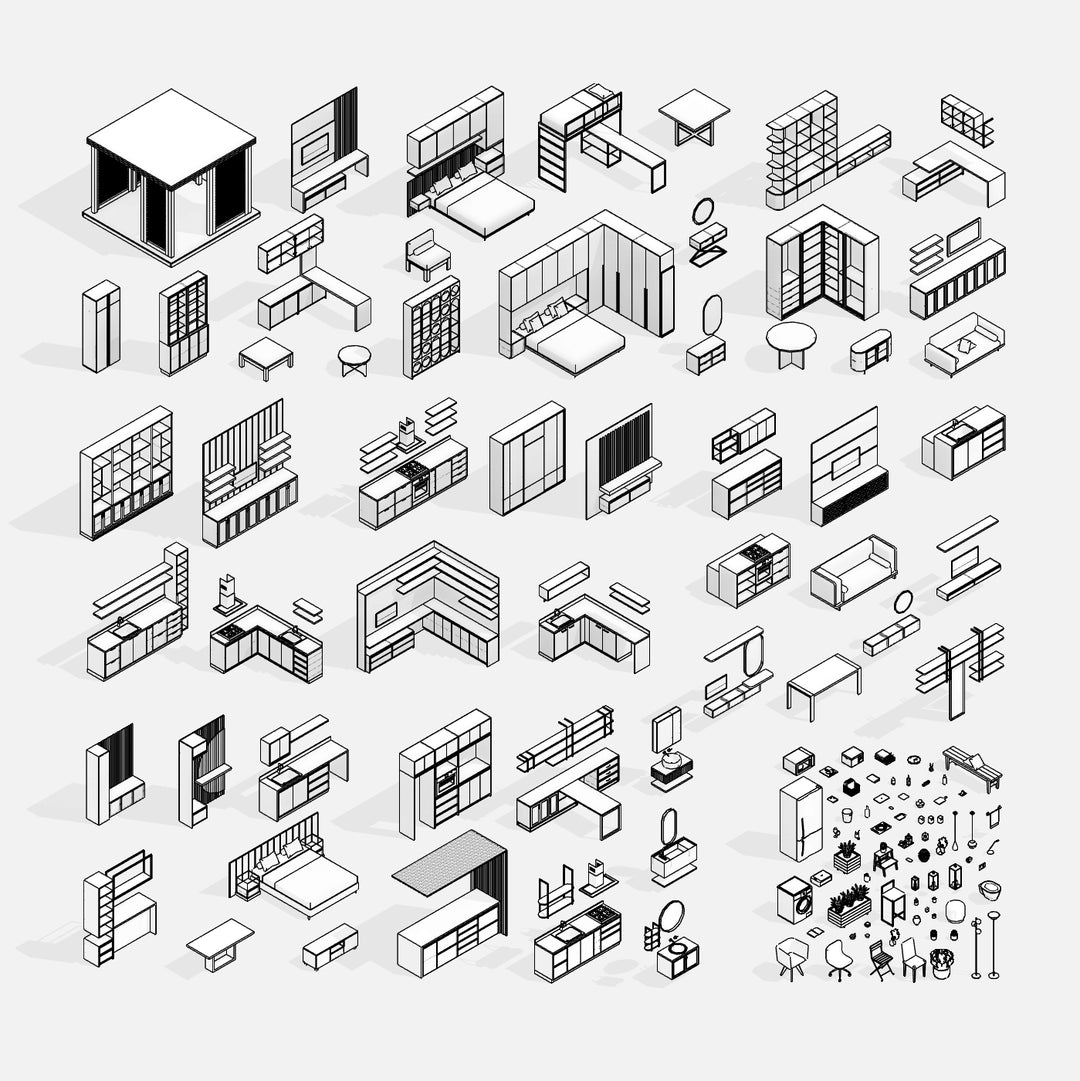 Decor Ideas Revit Families - Basic | RD Studio