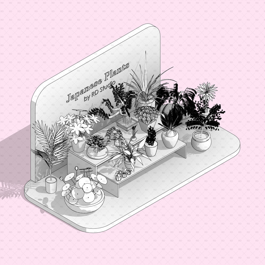 Download Japanese Plants for Revit | 16 Planting Families | RD Studio