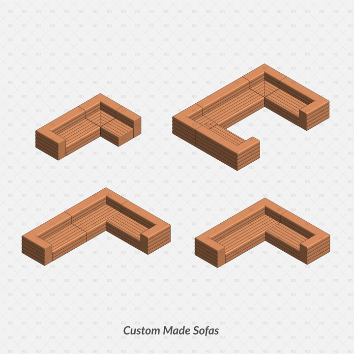 Parametric Modular Sectional Sofa Families for Revit | RD Studio
