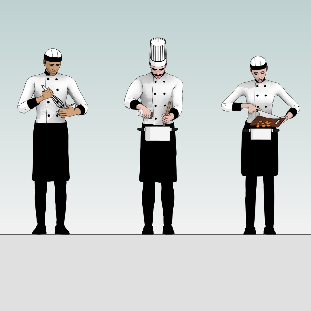 Revit People - 3D Realistic Athletic People (66 Types)