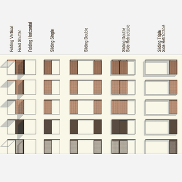 Revit Window Shutter System Families | RD Studio