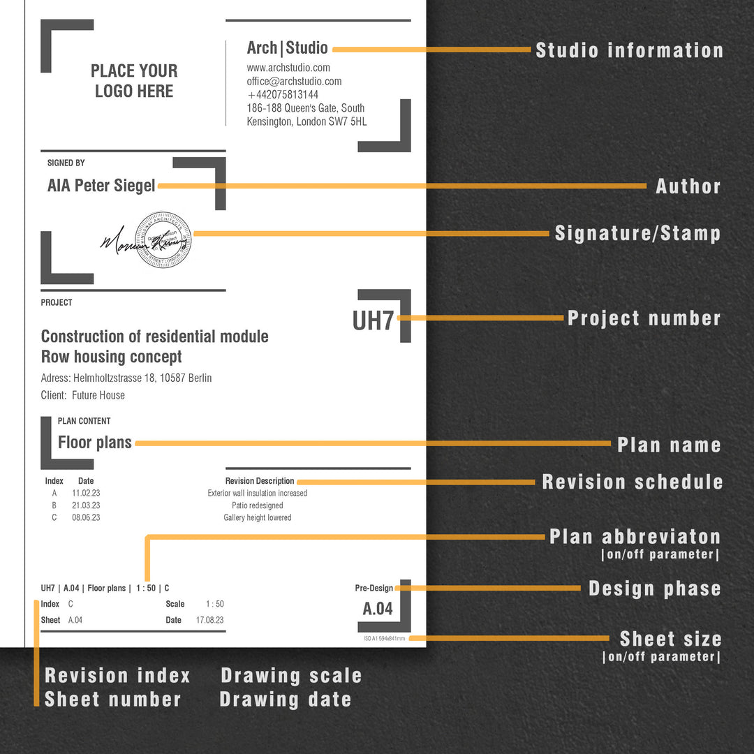 The Corner Revit Title Blocks (Metric + Imperial) RD Studio