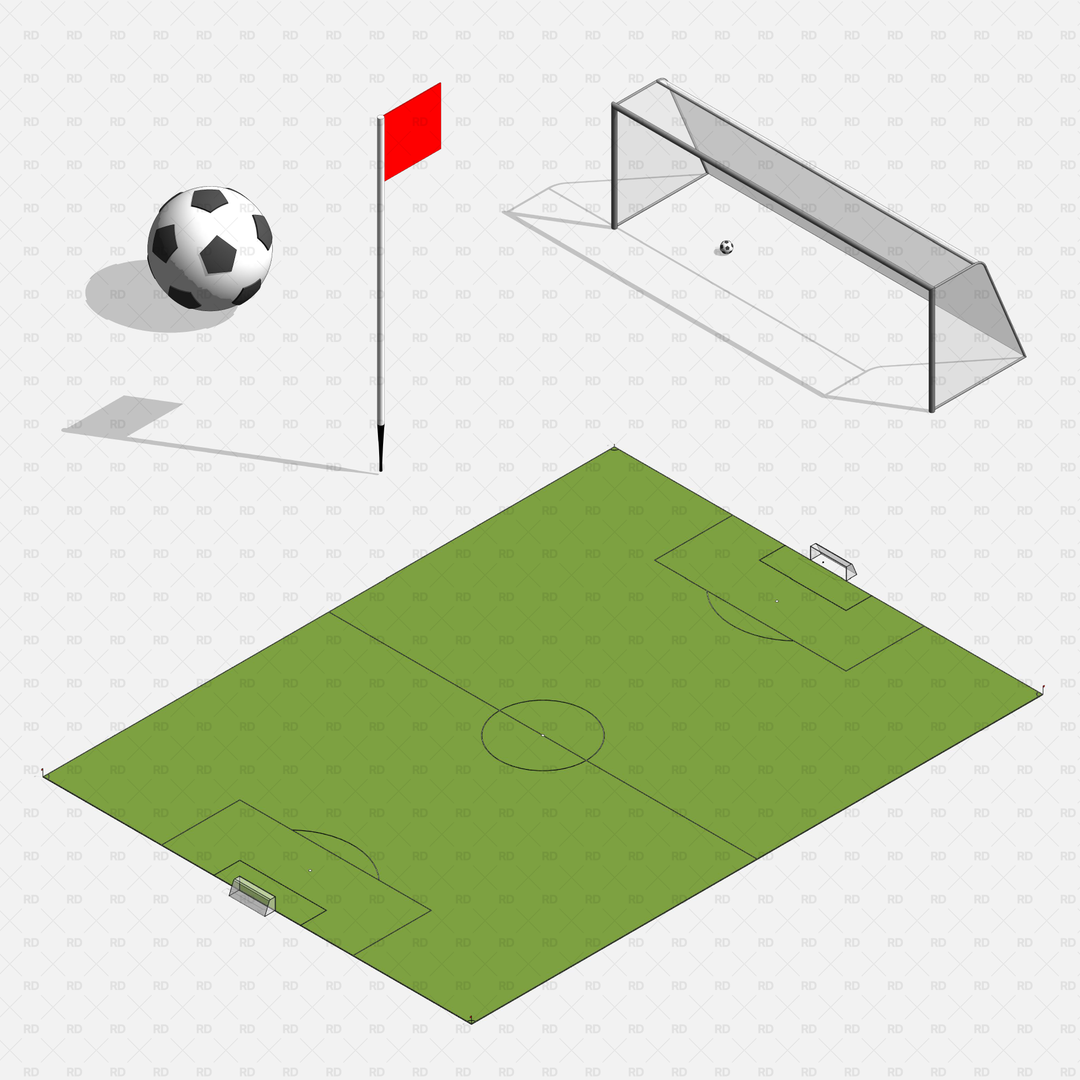 Download Revit Football Field Families | RD Studio