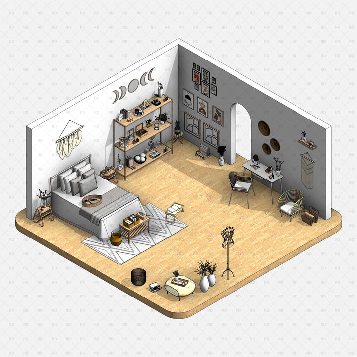 Wall Art & Decor – Revit Families | RD Studio
