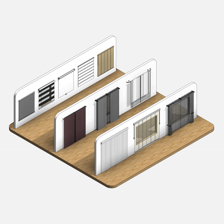 Parametric Curtain & Blinds Revit Families | RD Studio