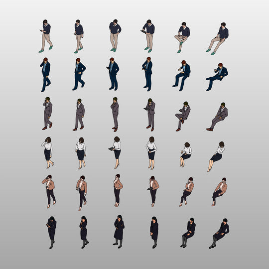 Revit 3D People - Professional 3D Entourage | RD Studio