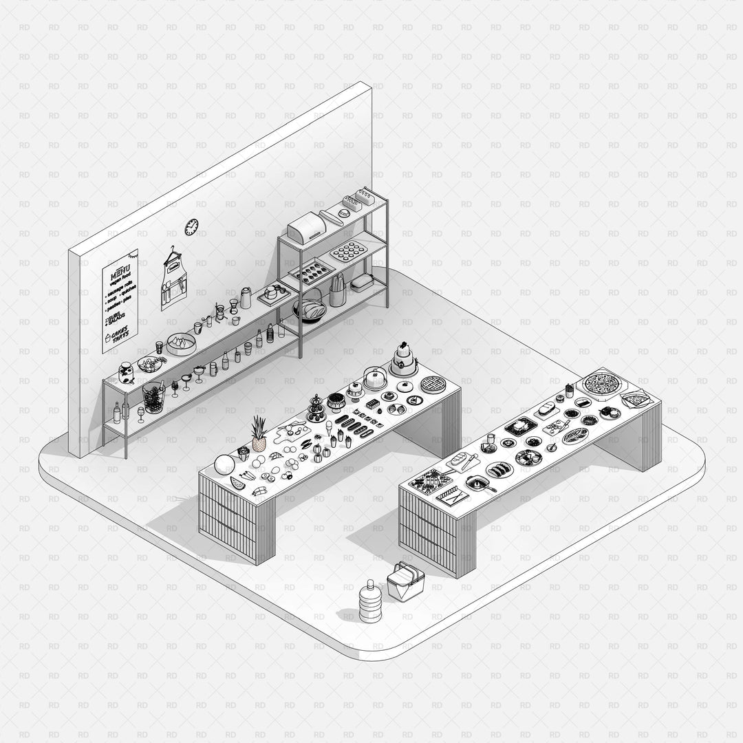 Download Free Revit Food Family - Pizza | RD Studio