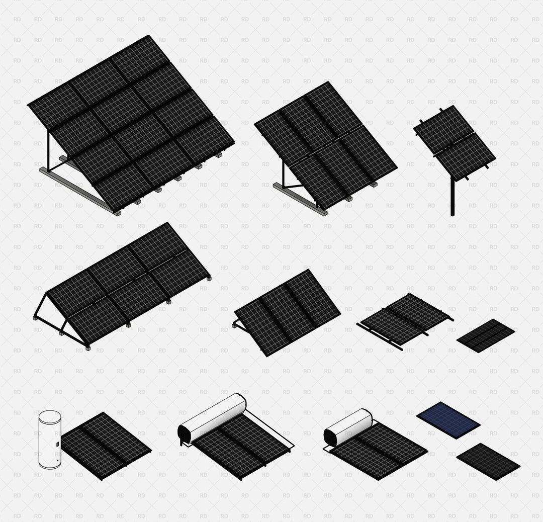 Revit Solar Panels Families | RD Studio