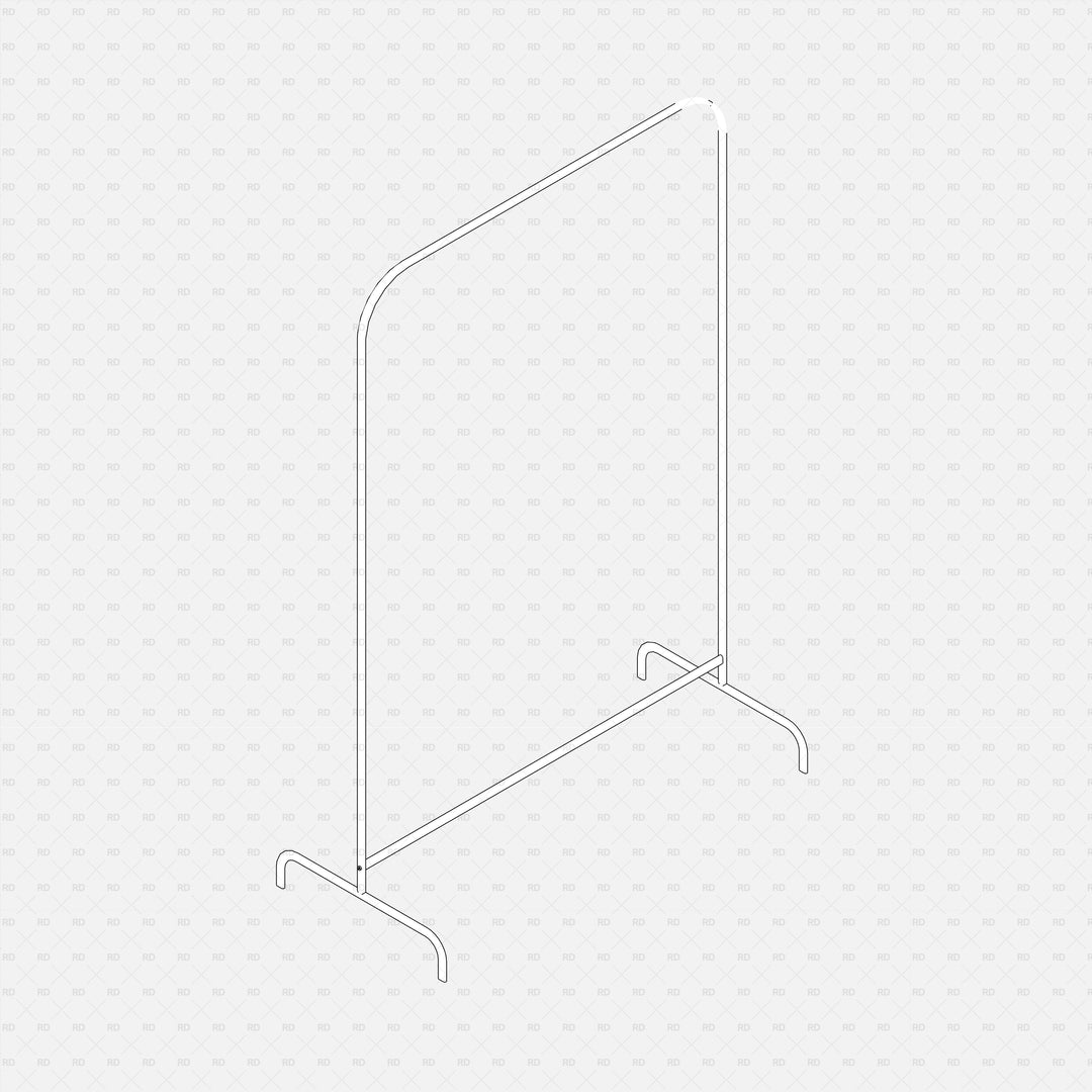 Download FREE IKEA Revit Families | IKEA MULIG Clothes rack | RD Studio