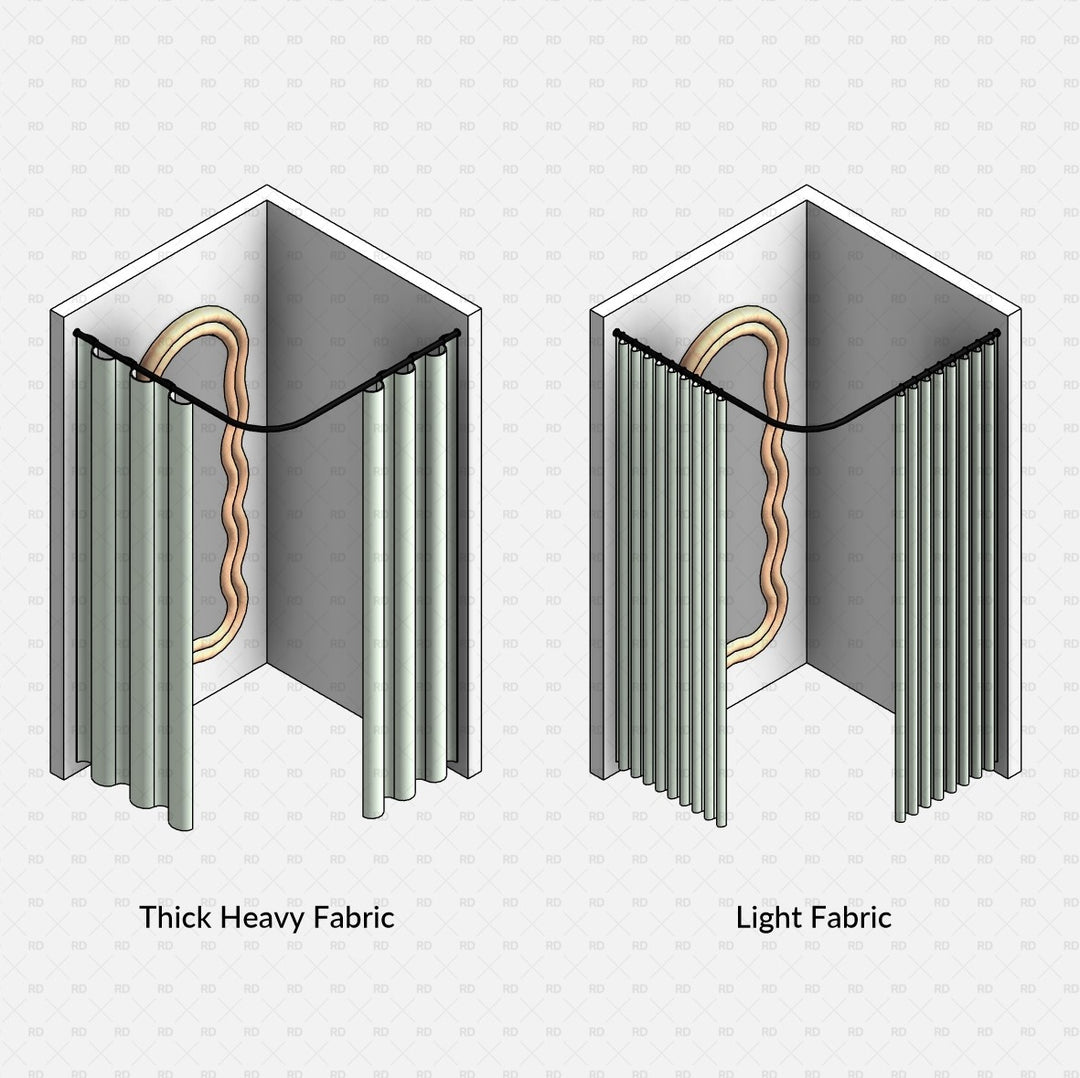Changing & Fitting Room Revit Family | Curtain Rods & Tracks