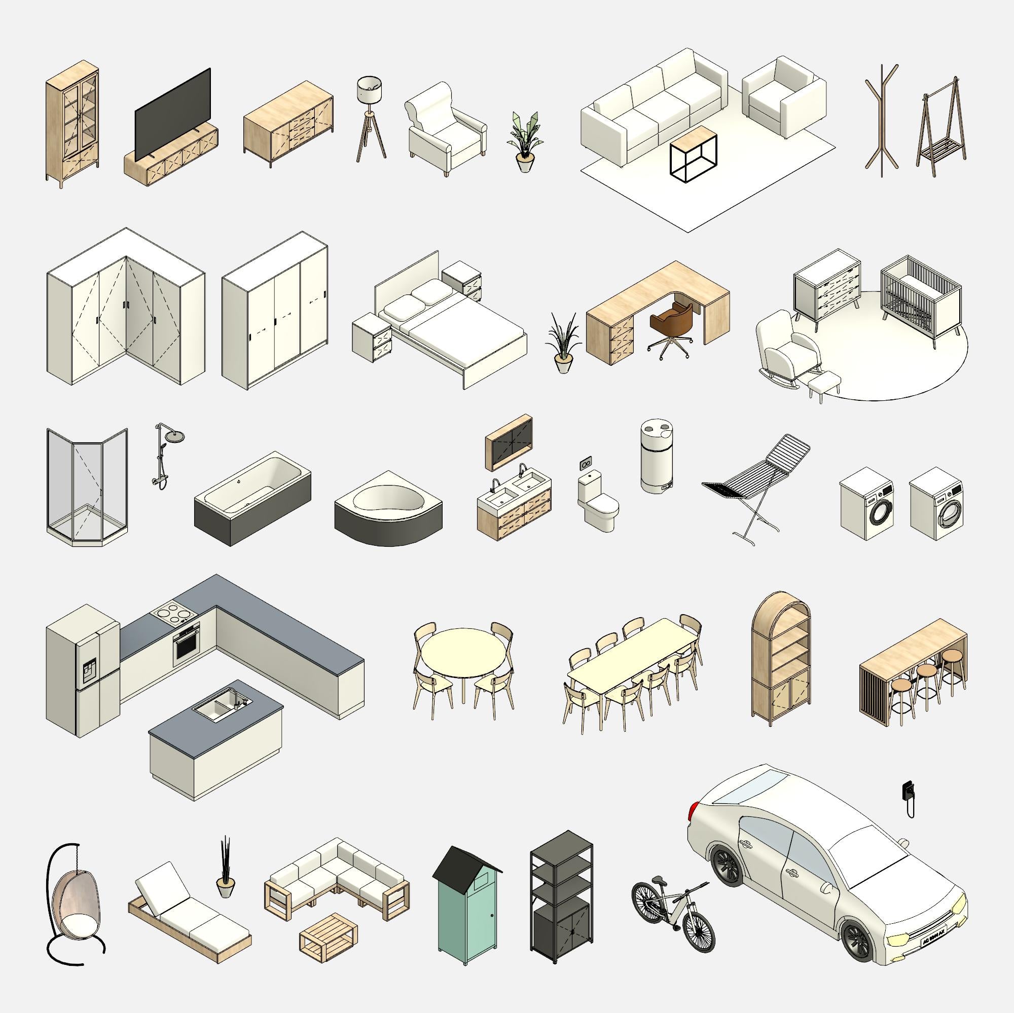 Download Revit Armchairs | RD Studio