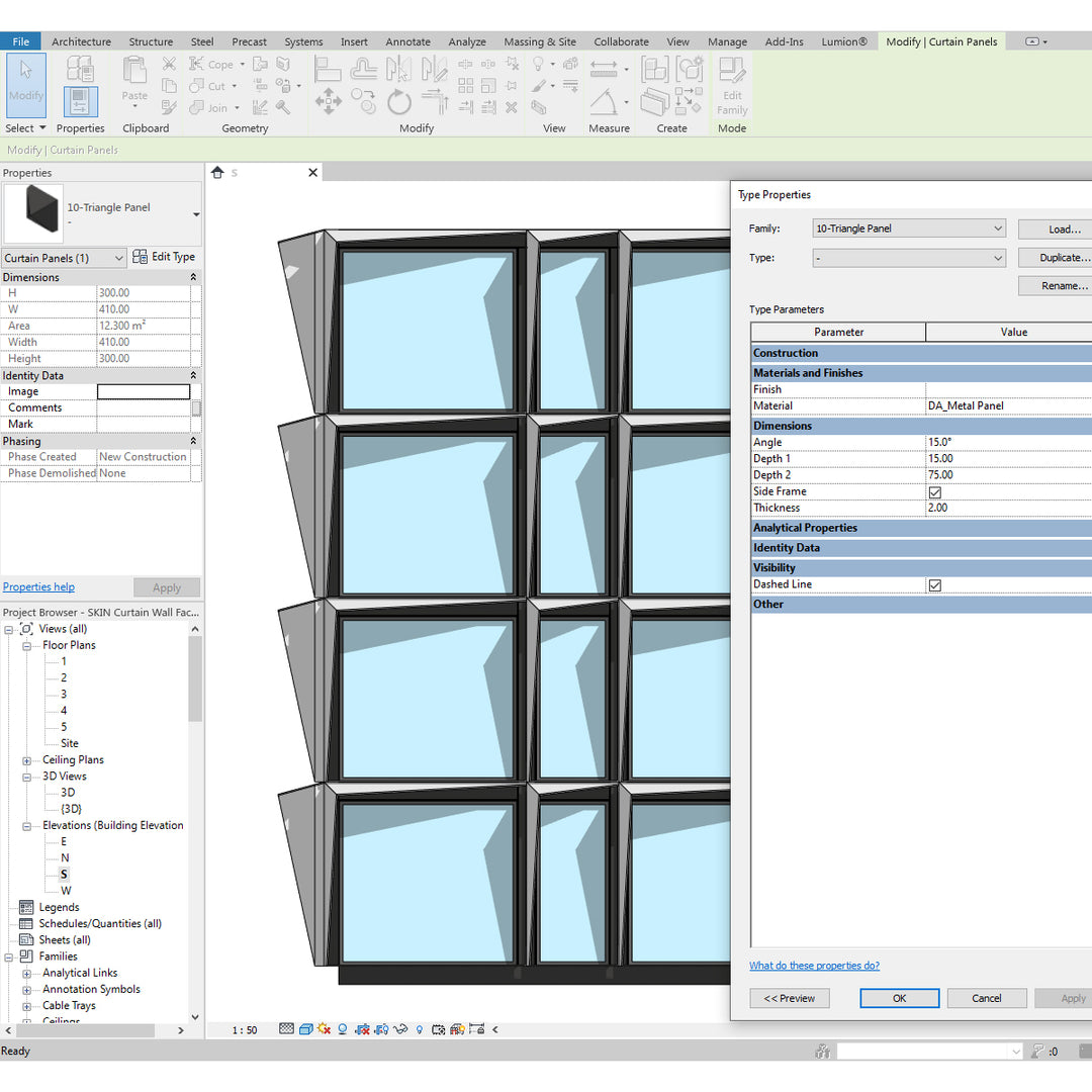 SKIN - Custom Revit Curtain Wall Facade System | RD Studio