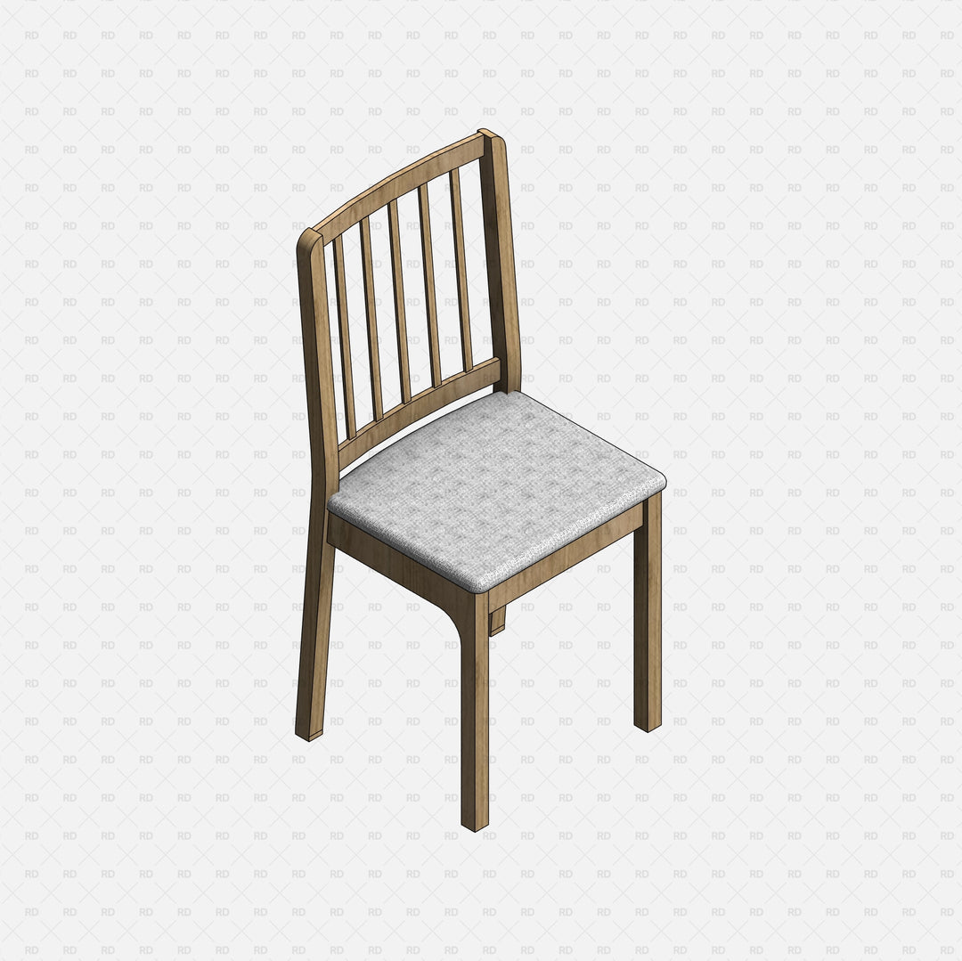 Download Free Revit Dining Chair | Furniture Families | RD Studio