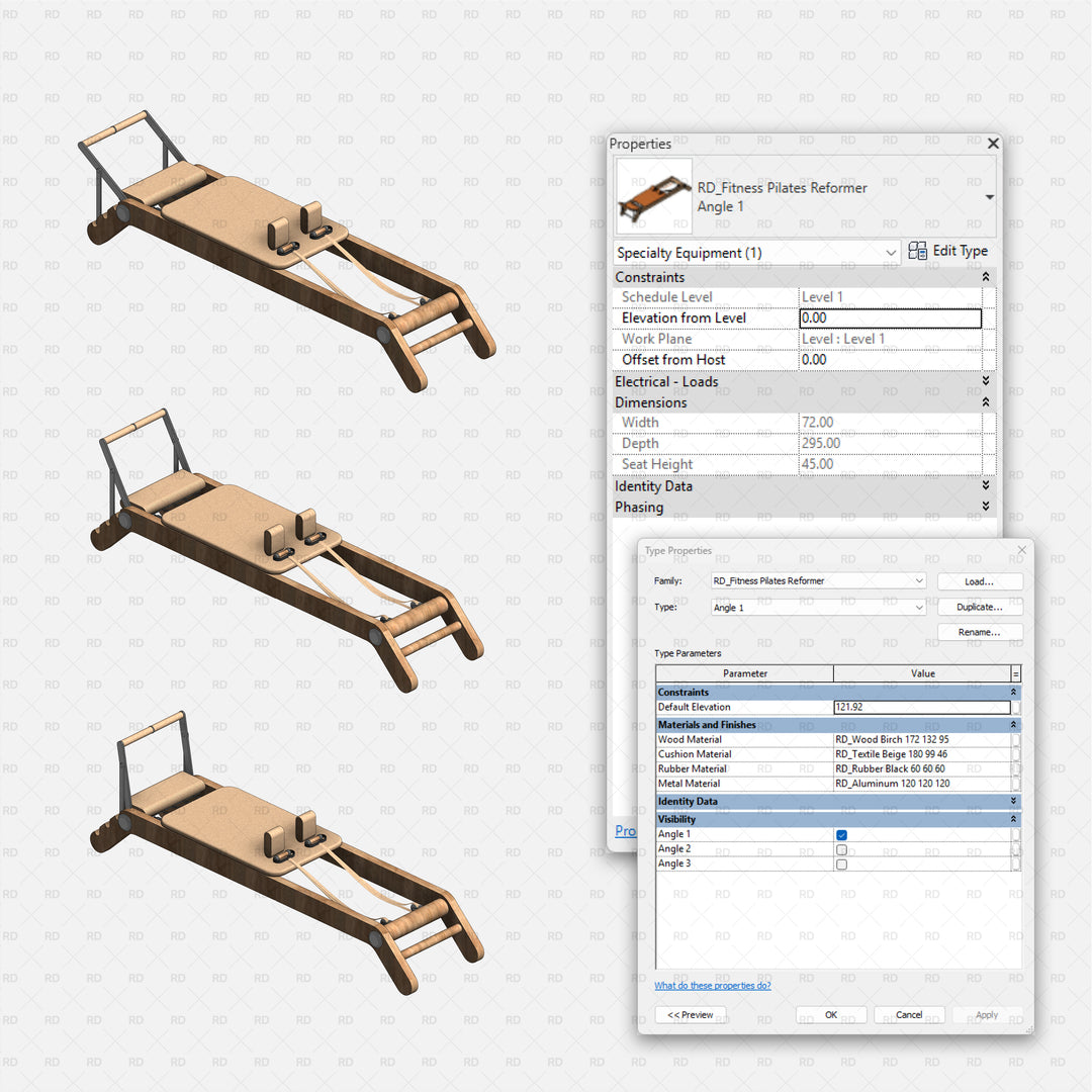 Download Revit Gym Equipment (30 Revit Fitness Families)