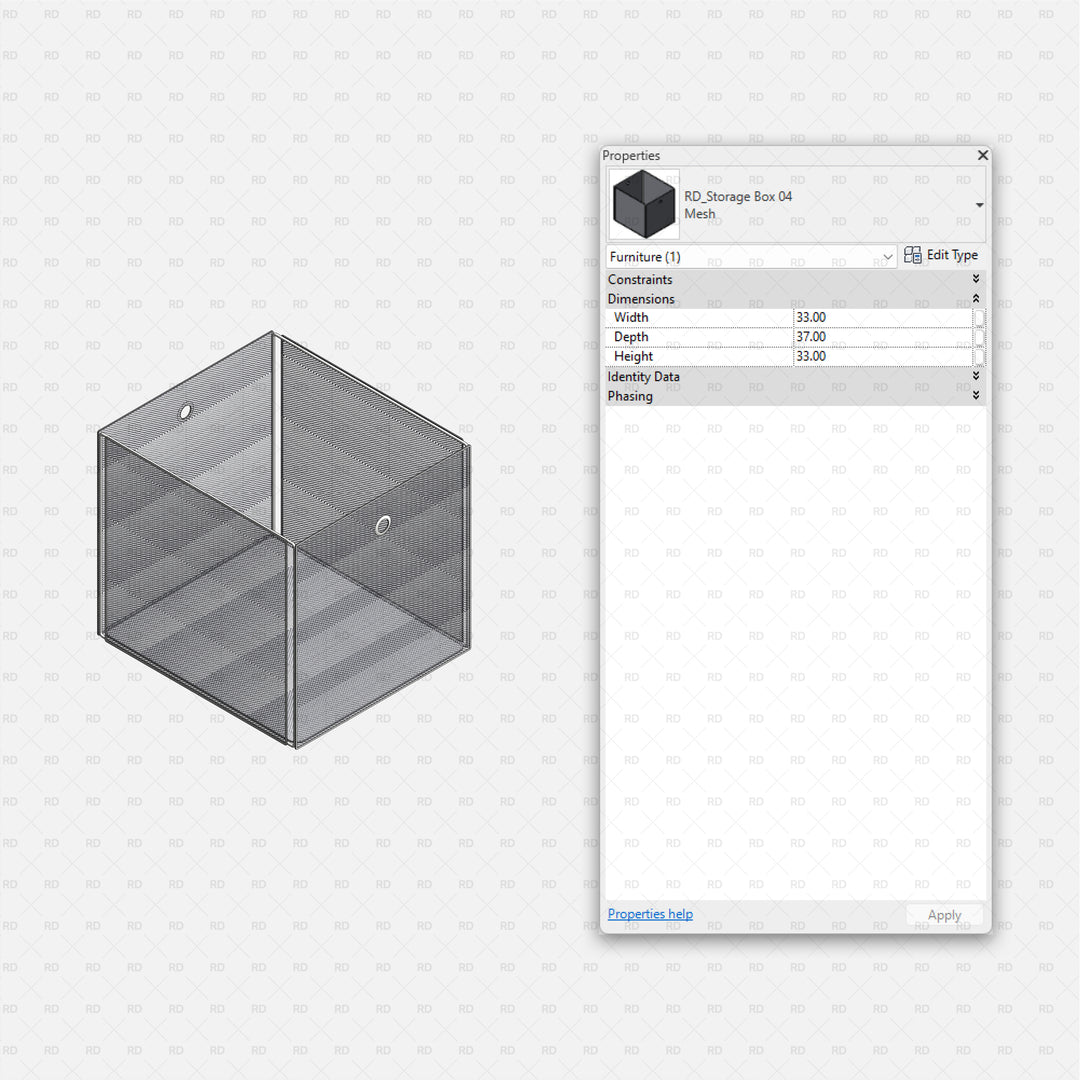 Download Revit Universal Storage System (IKEA KALLAX) | RD Studio