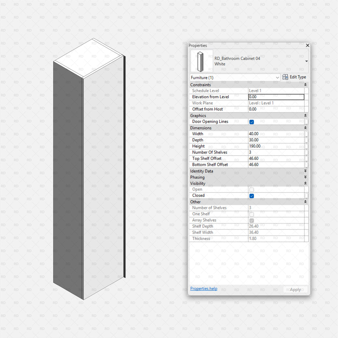 Free Revit Drying Rack Family – Ideal for Laundry Layouts