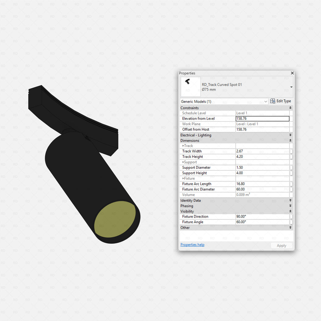 Revit Track Lights Families - Ultimate Pack | RD Studio