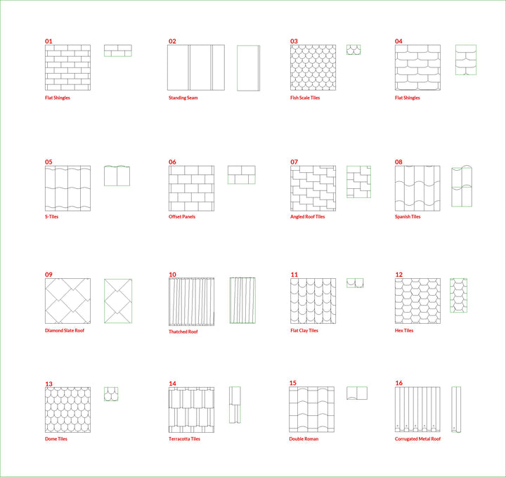 Revit Roof Patterns Library | RD Studio