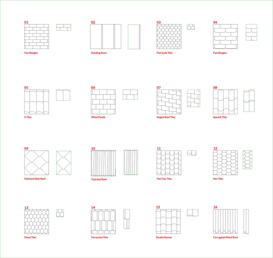 Revit Roof Patterns Library | RD Studio