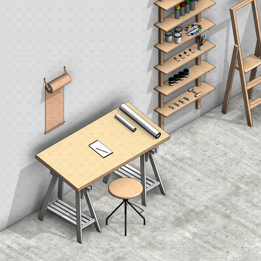 Download Art Studio and Pottery Equipment and Tools Revit Families | RD ...