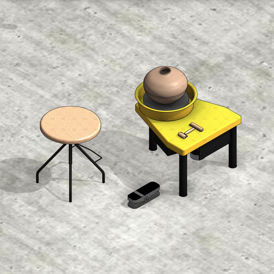Download Art Studio and Pottery Equipment and Tools Revit Families | RD ...