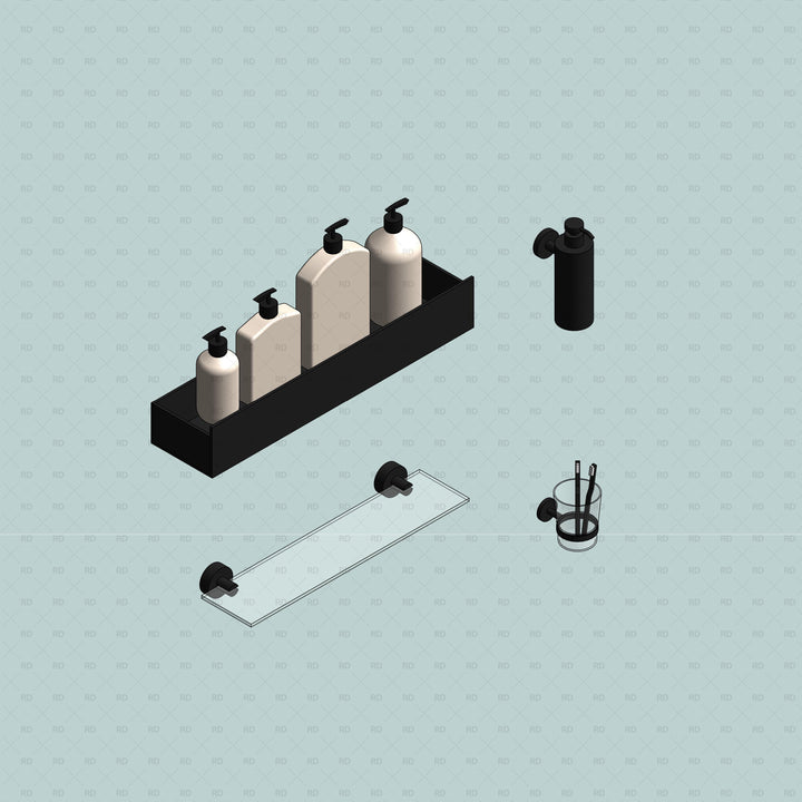 Download Revit Parametric Bathroom Accessories Families | Revit Dynamo