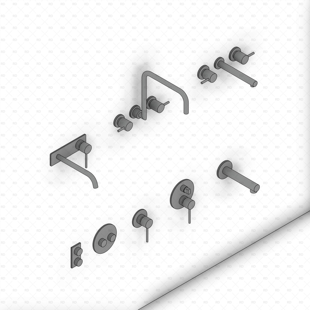 Download Revit Parametric Bath Kits Families | Revit Dynamo