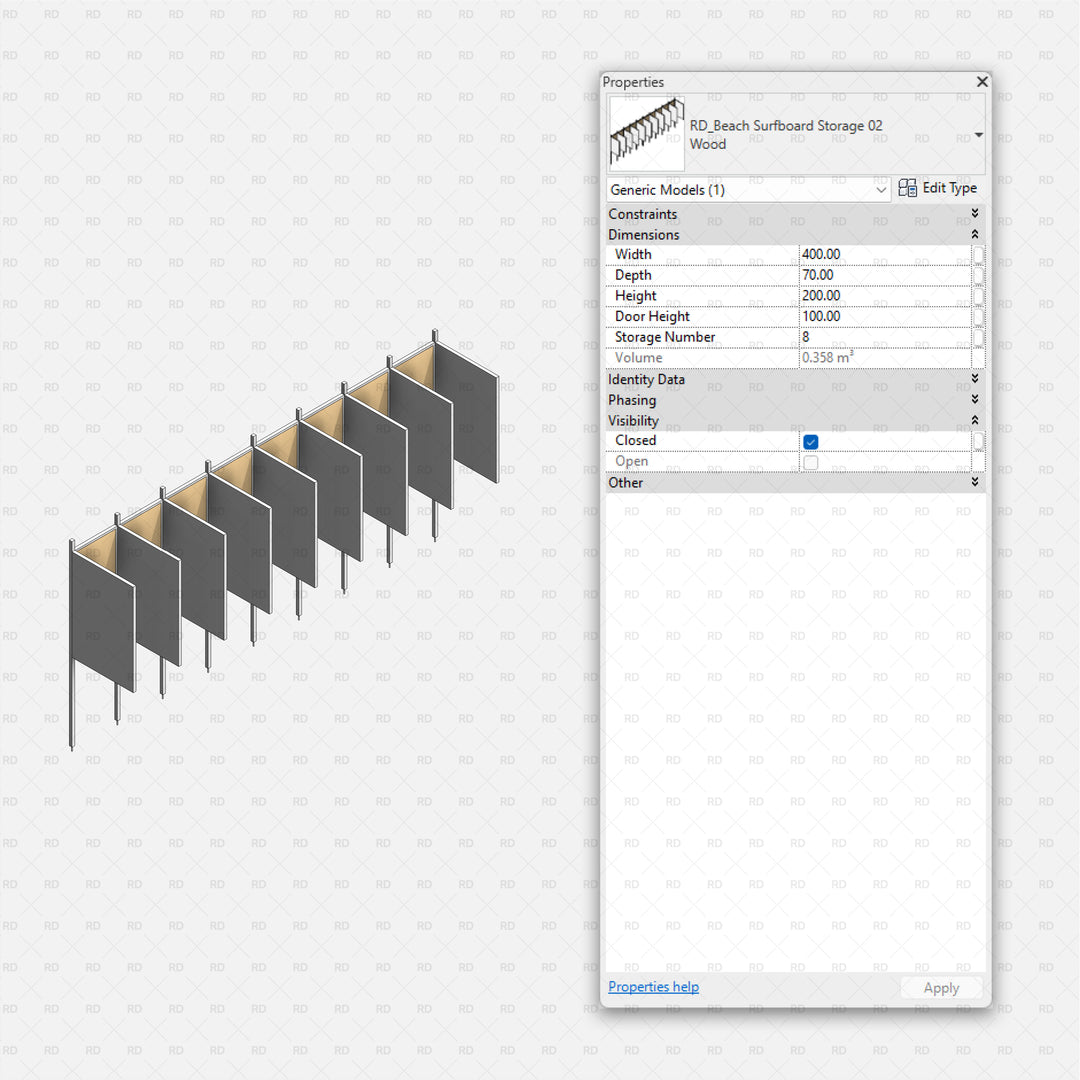 Revit Beach Area Equipment | Coastal Design Families
