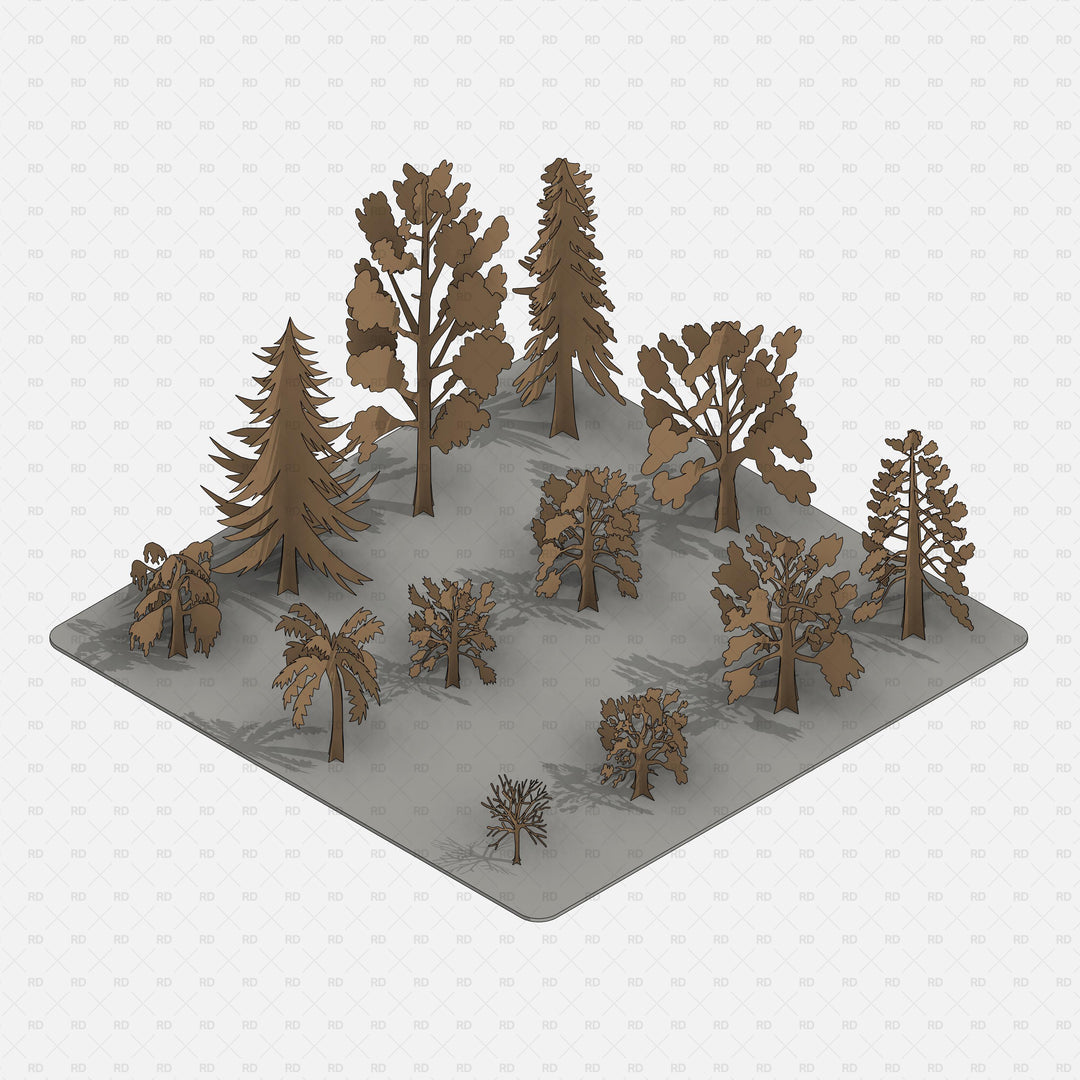 Download Revit 2D Trees | Elevation + Top View | Scalable | RD Studio