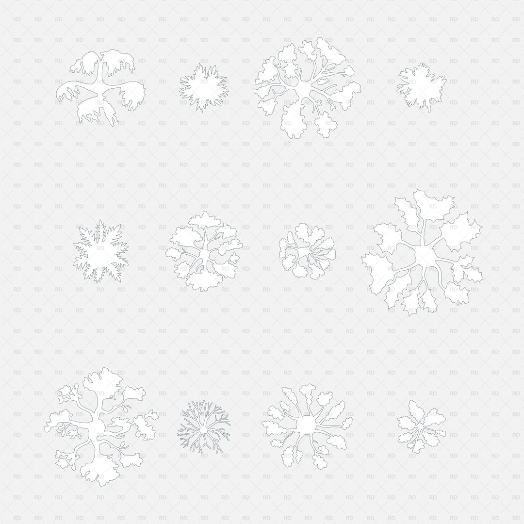 Download Revit 2D Trees | Elevation + Top View | Scalable | RD Studio