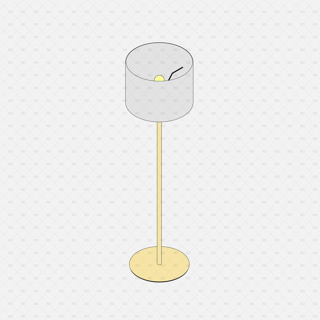 Download Free Floor Lamp Revit Families | Lighting Fixtures | RD Studio