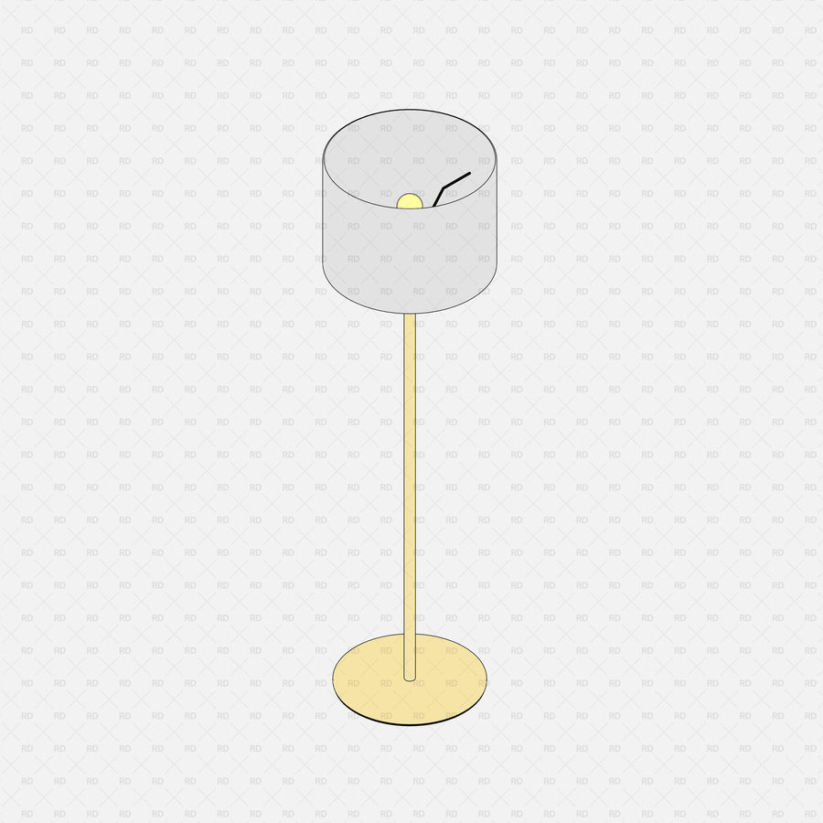 Download Free Floor Lamp Revit Families | Lighting Fixtures | RD Studio