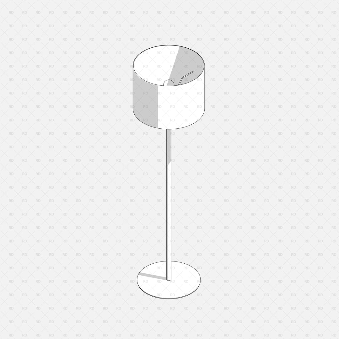 Download Free Floor Lamp Revit Families | Lighting Fixtures | RD Studio