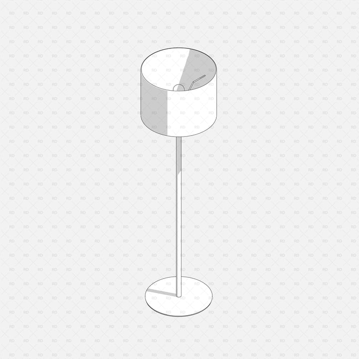 Download Free Floor Lamp Revit Families | Lighting Fixtures | RD Studio