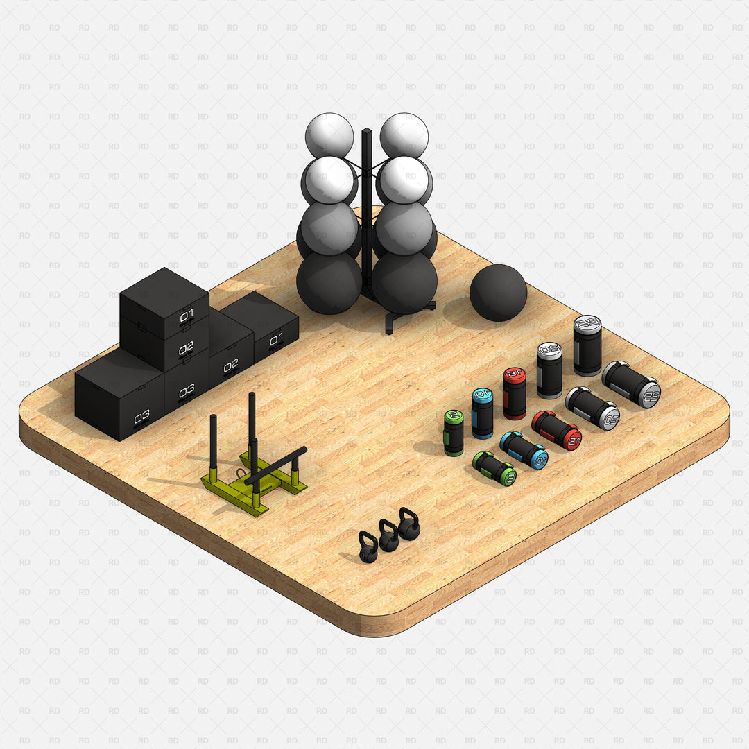 Download Revit Gym Equipment (30 Revit Fitness Families)