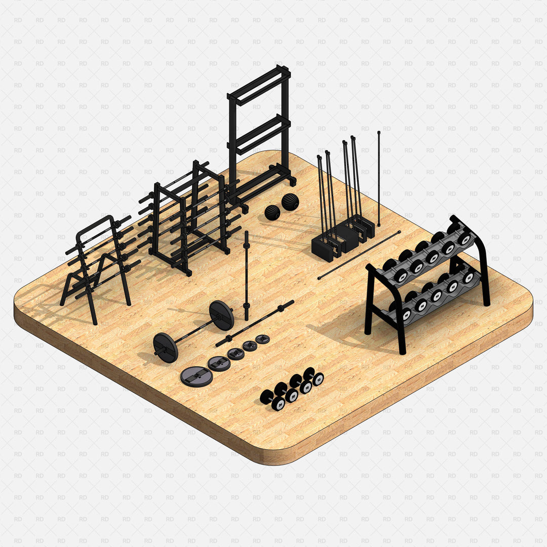 Download Revit Gym Equipment (30 Revit Fitness Families)
