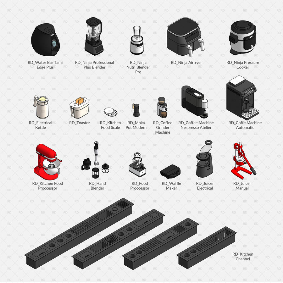 Revit Kitchen Appliances Families | RD Studio