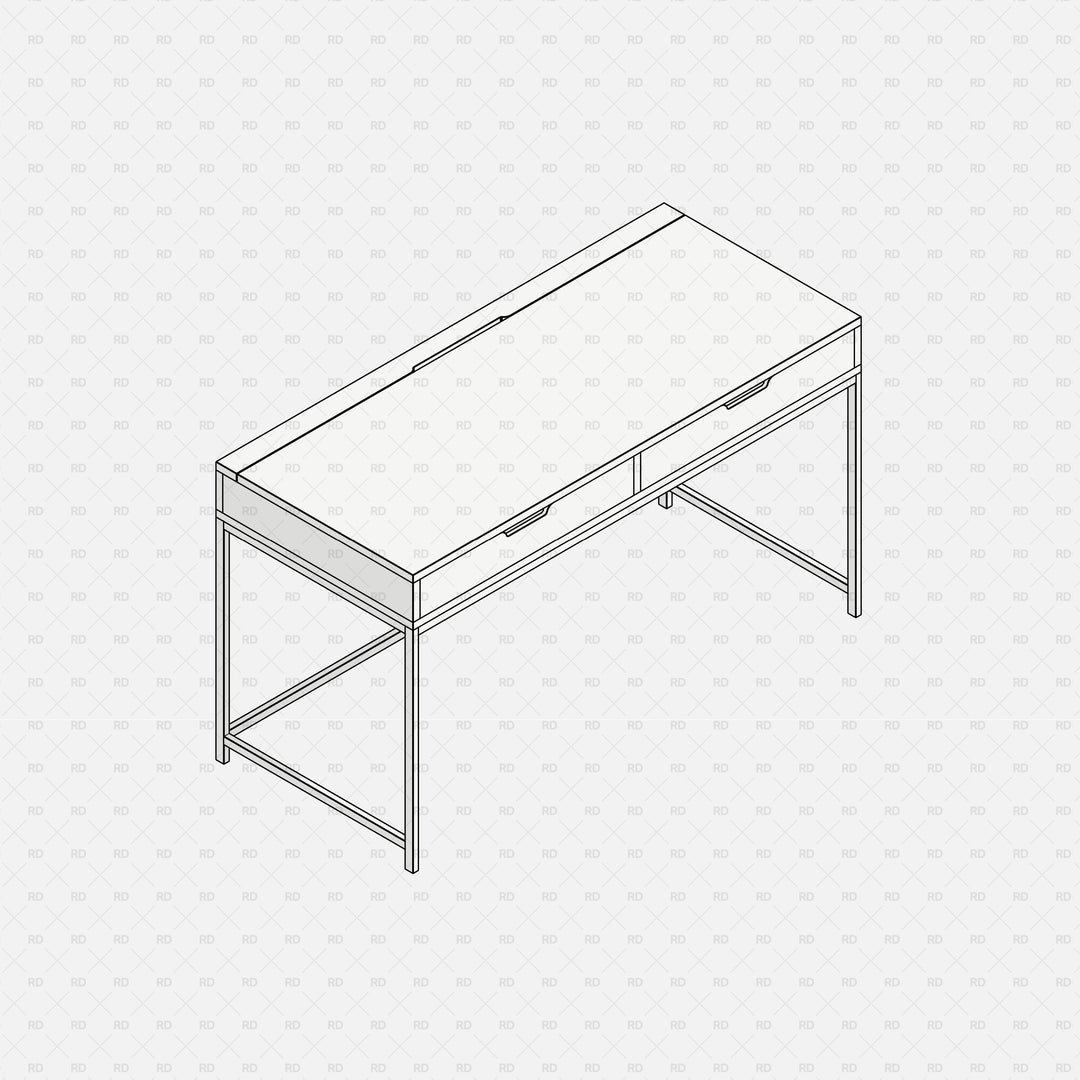 Download FREE IKEA Revit Families | ALEX Desk 01 | RD Studio