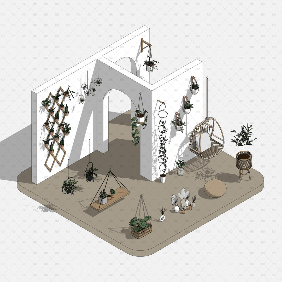 Download Revit Interior Potted Plants Families | 23 Families | Revit Dynamo
