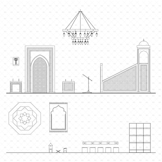 Revit Patterns Library - Islamic Architecture | RD Studio