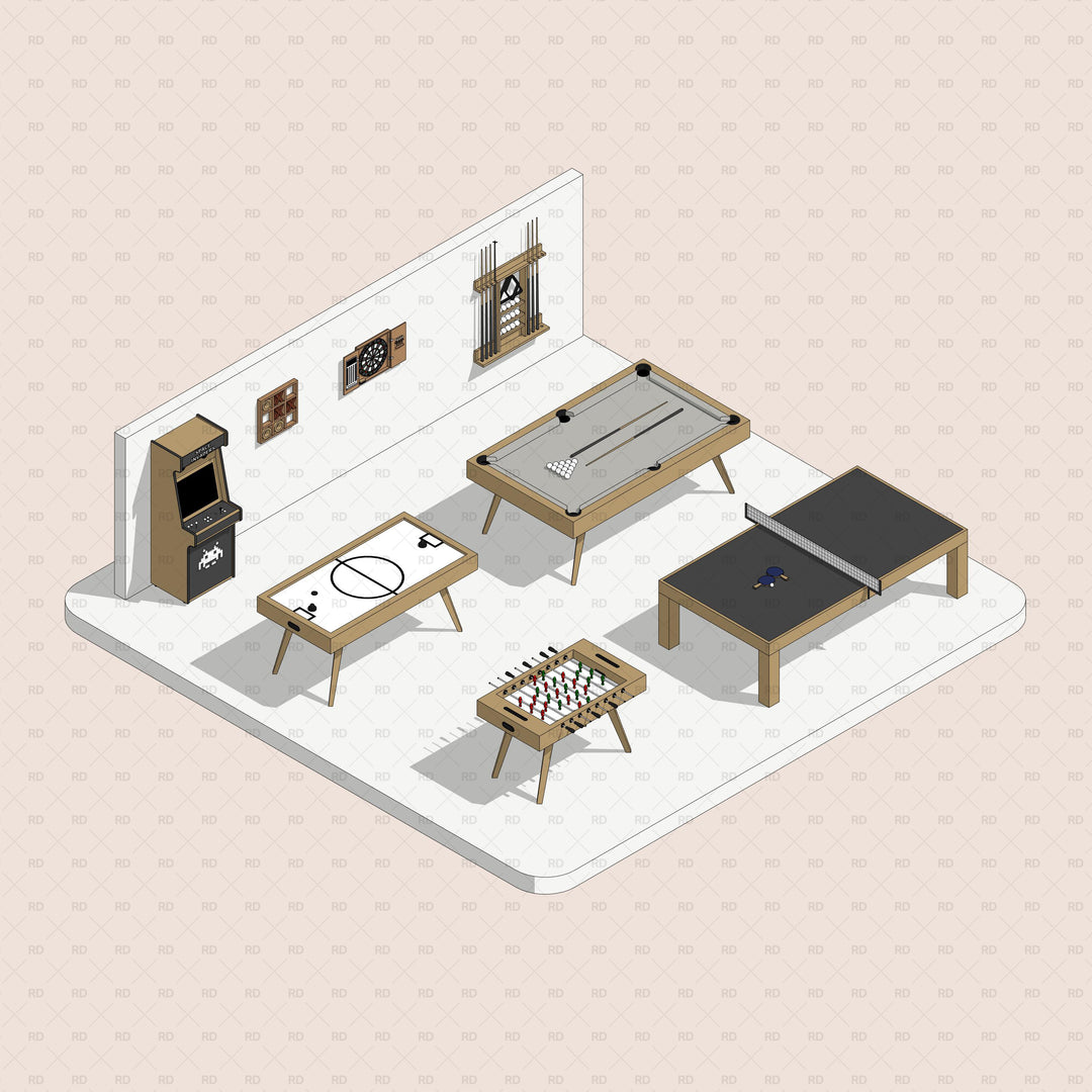 Revit Game Room - Playroom Families | RD Studio