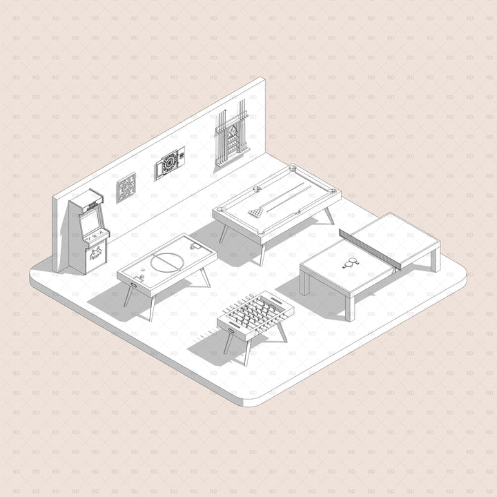 Revit Game Room - Playroom Families | RD Studio