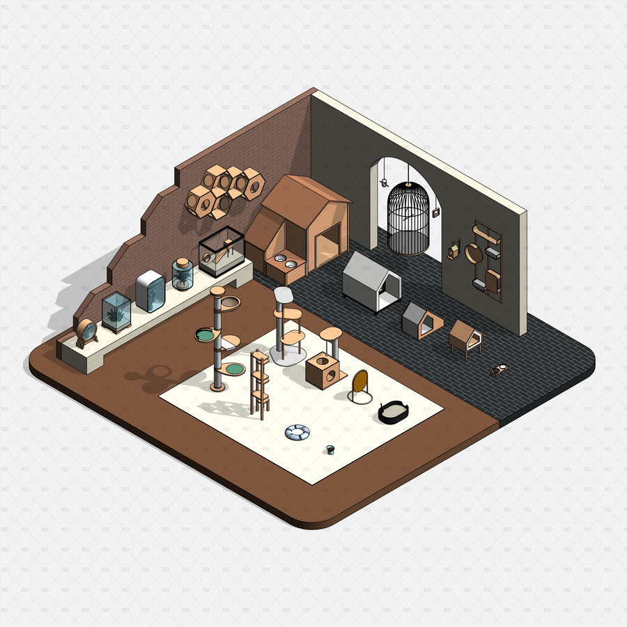 Download Pet Objects Families | RD Studio