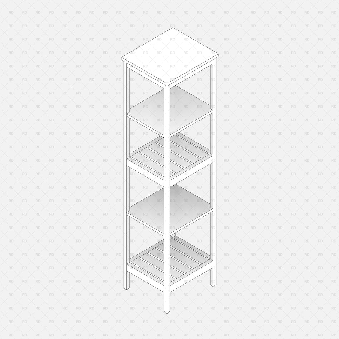 Download FREE IKEA Revit Families | IKEA HEMNES Shelf Unit | RD Studio