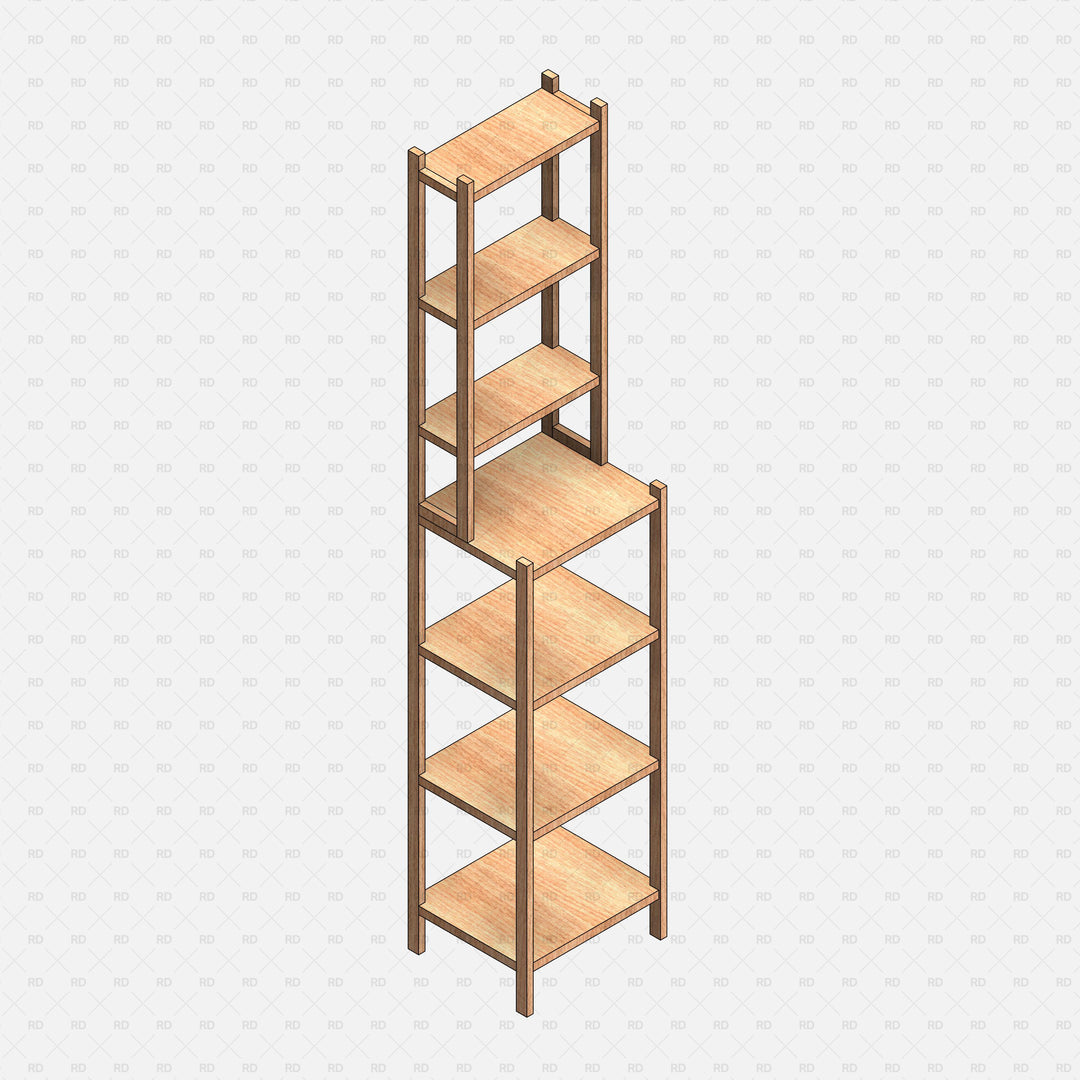 Download FREE IKEA Revit Families | RÅGRUND Bamboo Shelf Unit | RD Studio