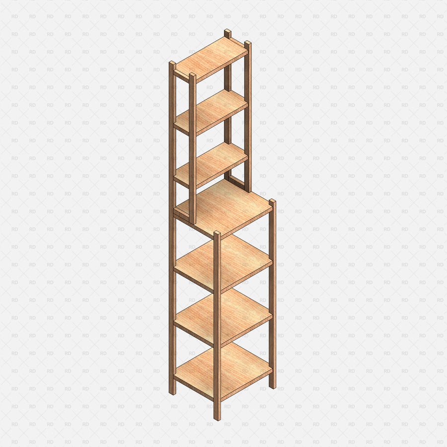 Download FREE IKEA Revit Families | RÅGRUND Bamboo Shelf Unit | RD Studio