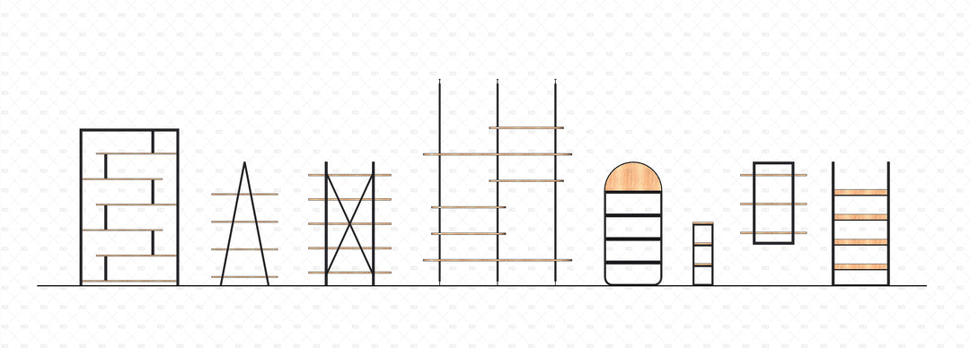 Revit Shelving System 02 – 9 Parametric Shelf Families | RD Studio