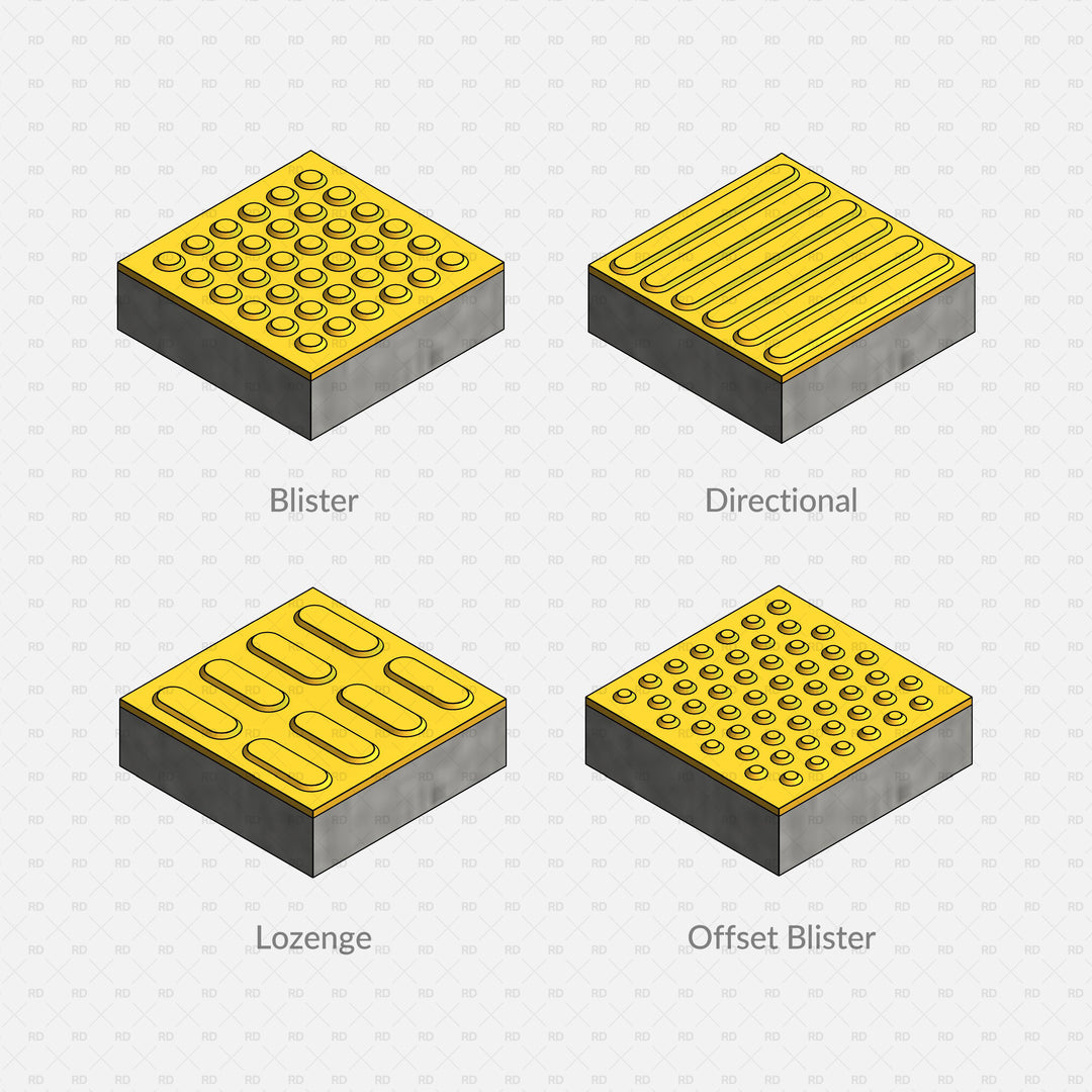 Tactile Paving Revit Family | Blister & Lozenge Tiles